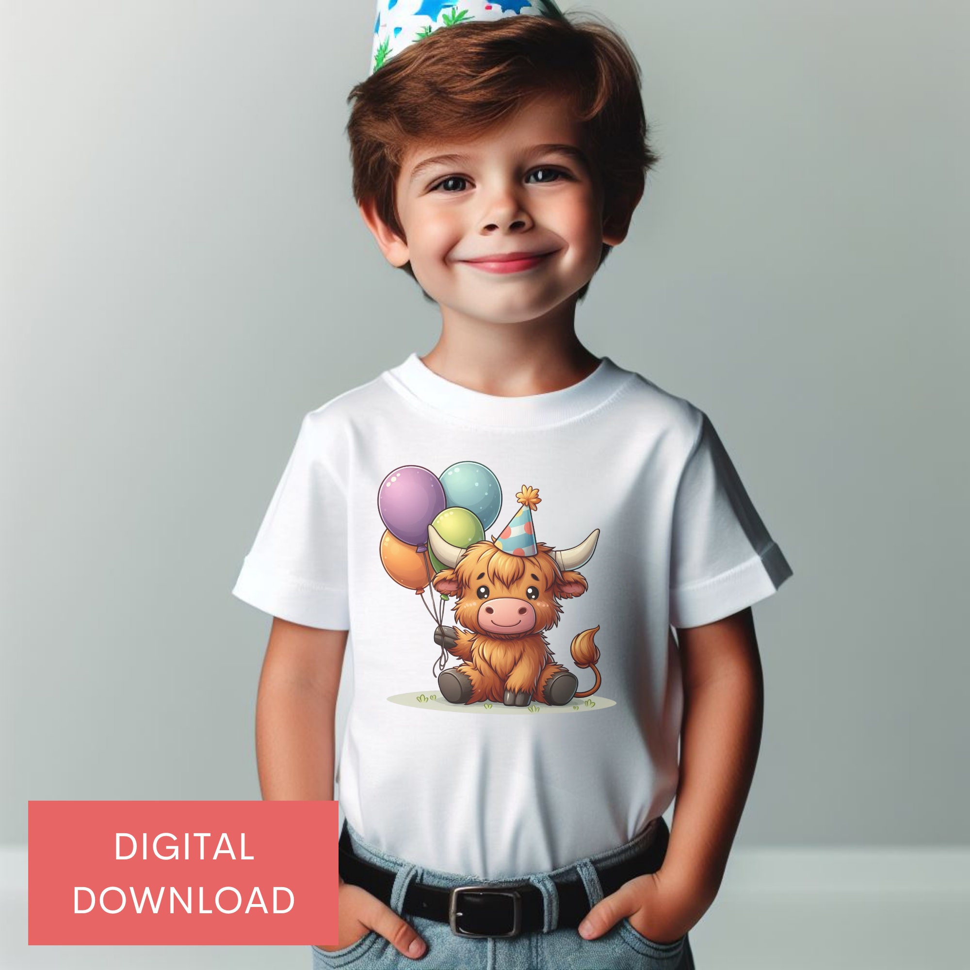 Cow Birthday Png, Birthday Highland Cow Png, Highland Cow Shirt Design ...