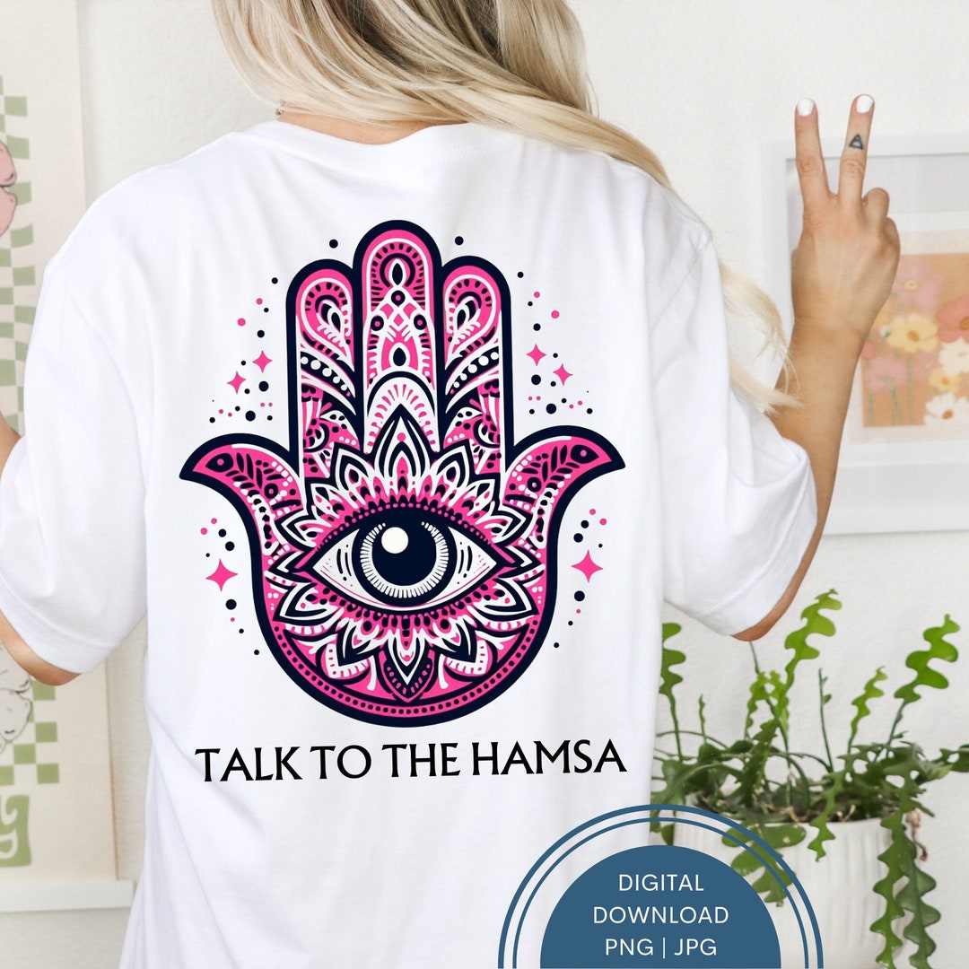 Talk to the Hamsa Hand of Fatima Design PNG Graphic Design, Hamsa ...