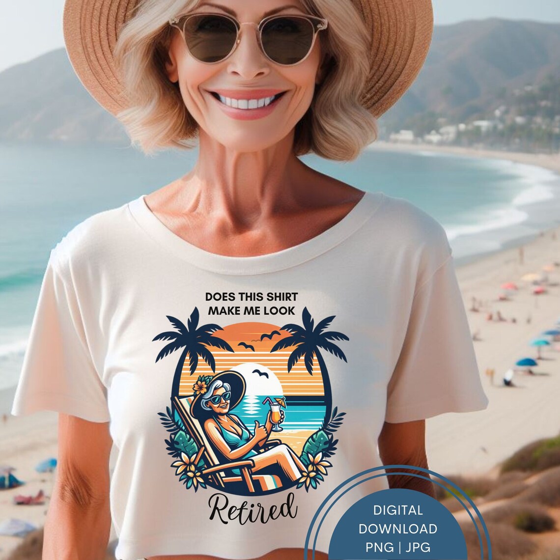 Does This Shirt Make Me Look Retired, Officially Retired 2024 Clipart ...