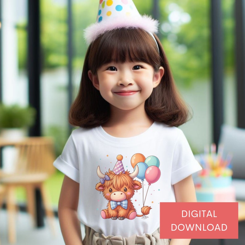 Cow Birthday Png, Birthday Highland Cow Png, Highland Cow Shirt Design ...