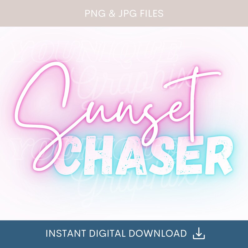Sunset Chaser Png, Retro Muscle Car Png, Chasing Sunsets Png, Summer ...