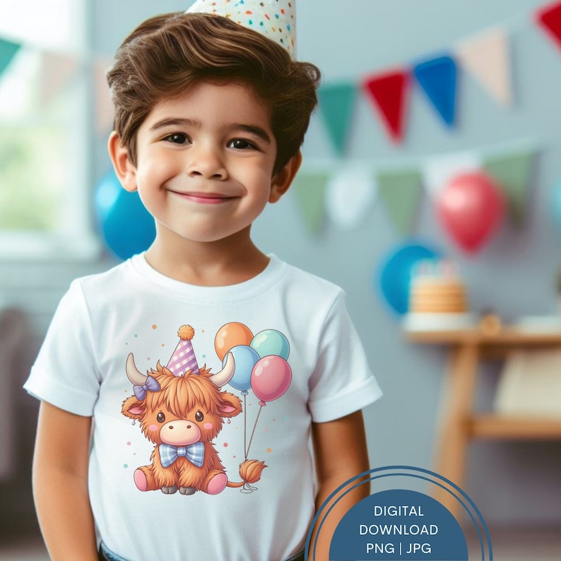 Cow Birthday Png, Birthday Highland Cow Png, Highland Cow Shirt Design ...