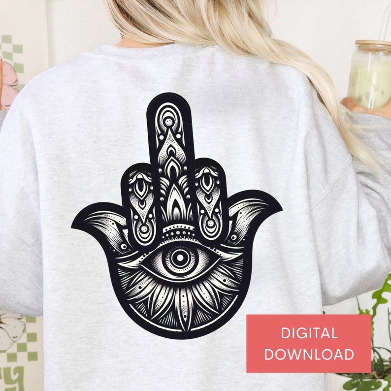 Hamsa Middle Finger Png Hamsa Hand of Fatima Png, Hamsa Evil Eye ...