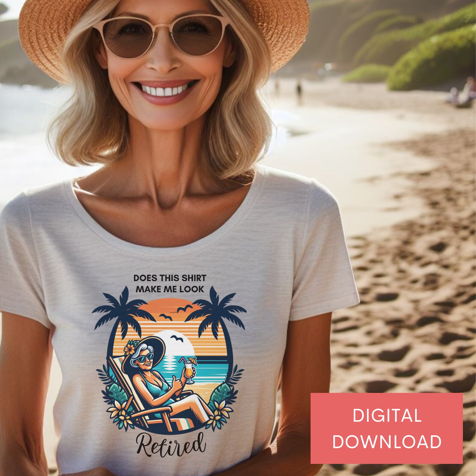 Does This Shirt Make Me Look Retired, Officially Retired 2024 Clipart ...