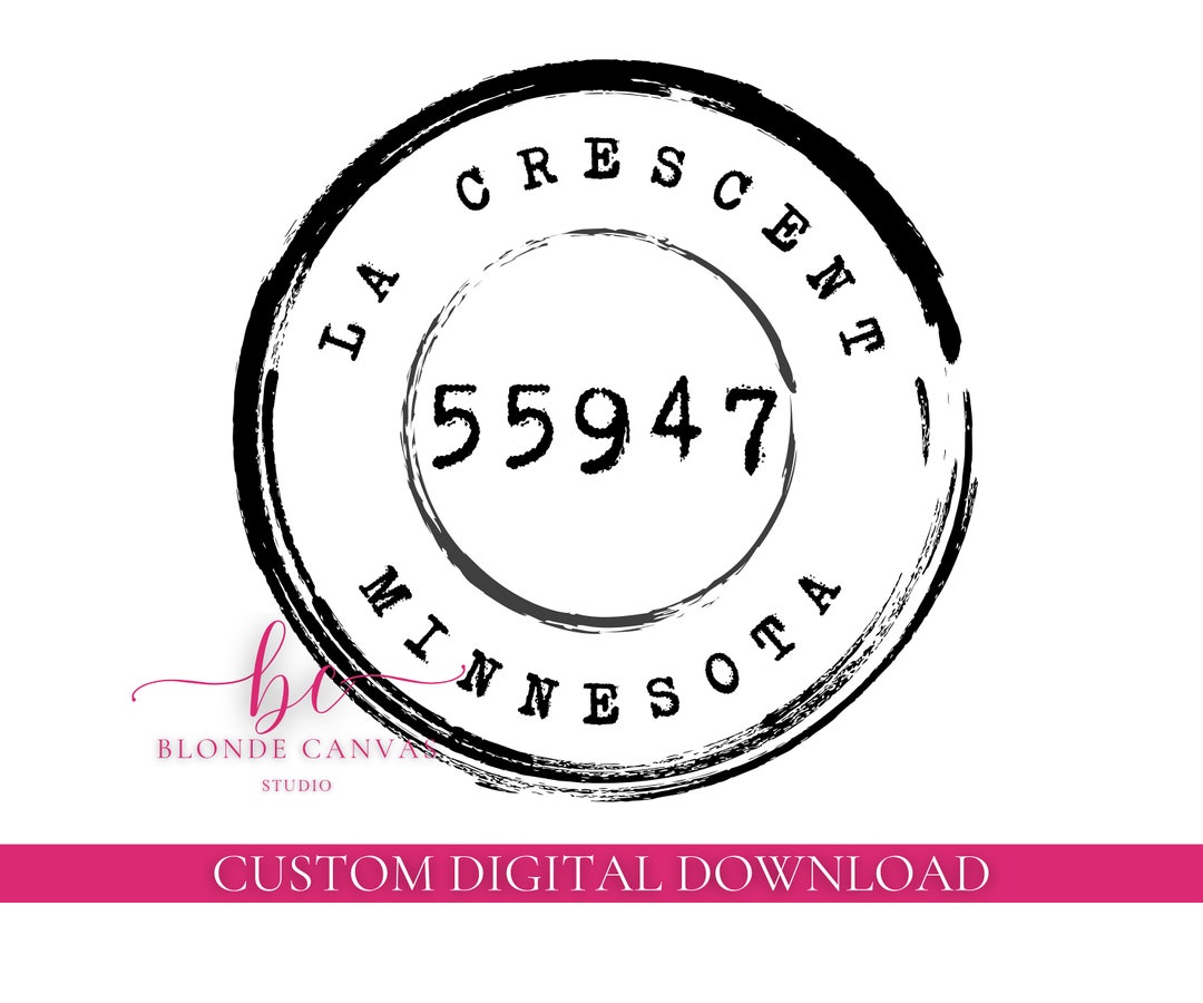 Custom Postmark Stamp PNG & SVG | Custom Zip Code Image | Custom City ...