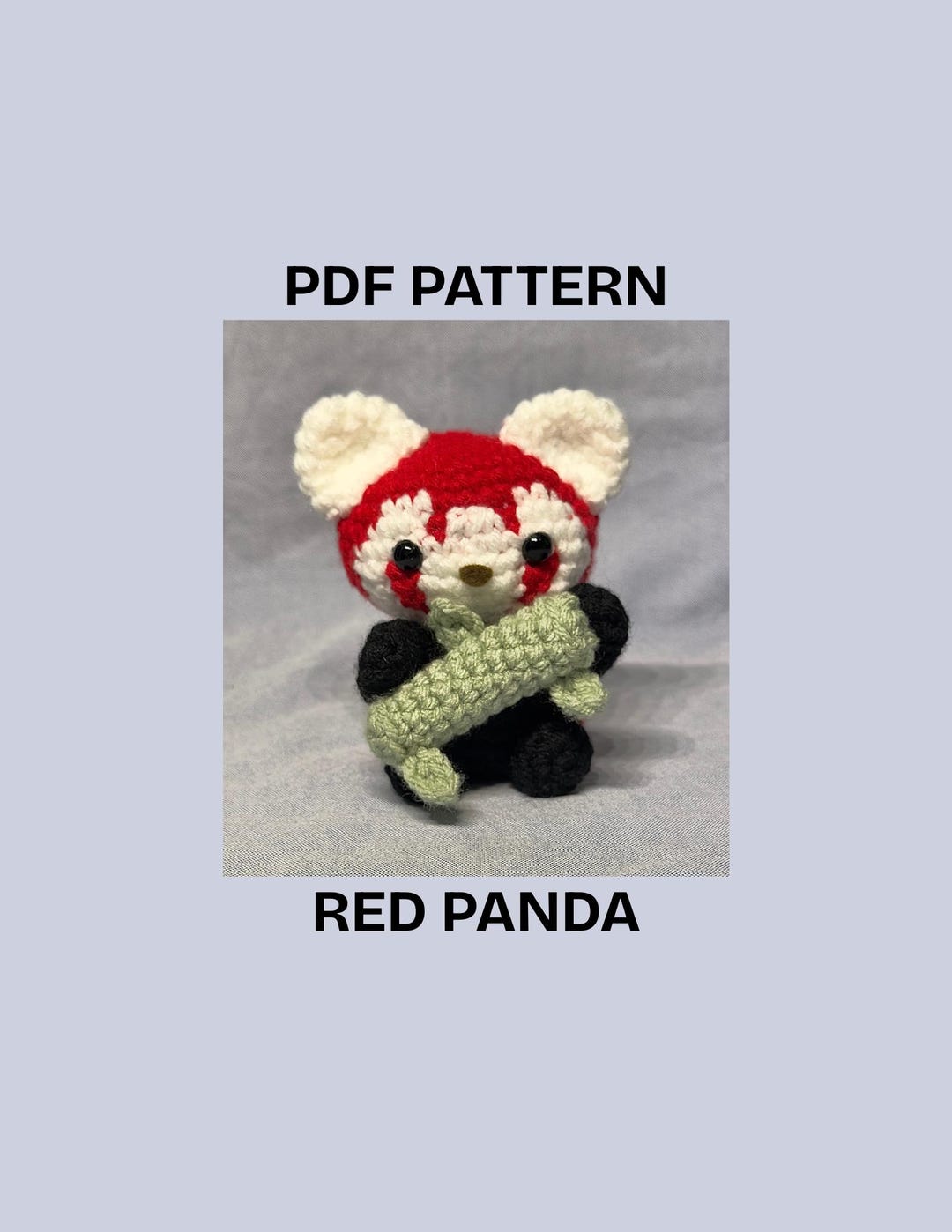 Roku the Red Panda Pattern (PDF Pattern Only) - Etsy