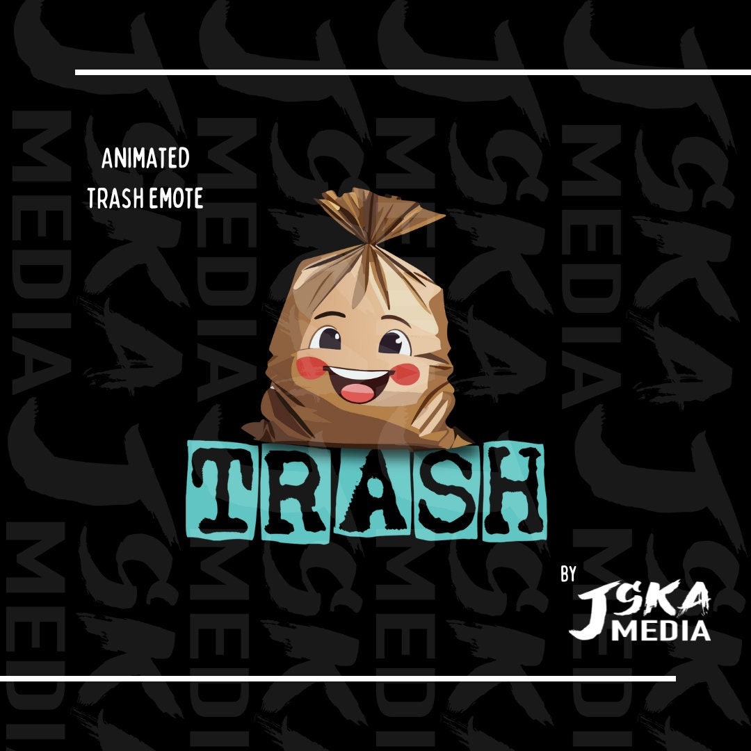 Animated Trash Emote - Etsy