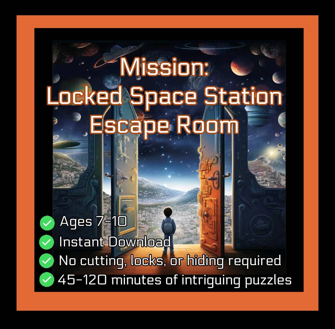 Mission: Locked Space Station Escape Room, Digital Escape Room, Instant ...