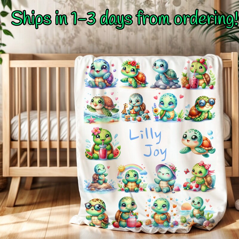 Sea Turtle Blanket - Etsy