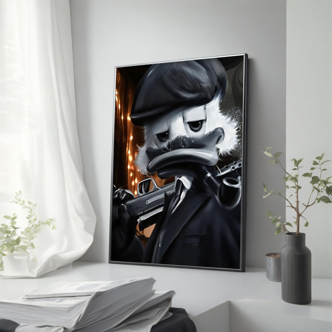 Banksy Mafia Goose, Edgy Graffiti Art Decor, Urban Street Wall Art for ...