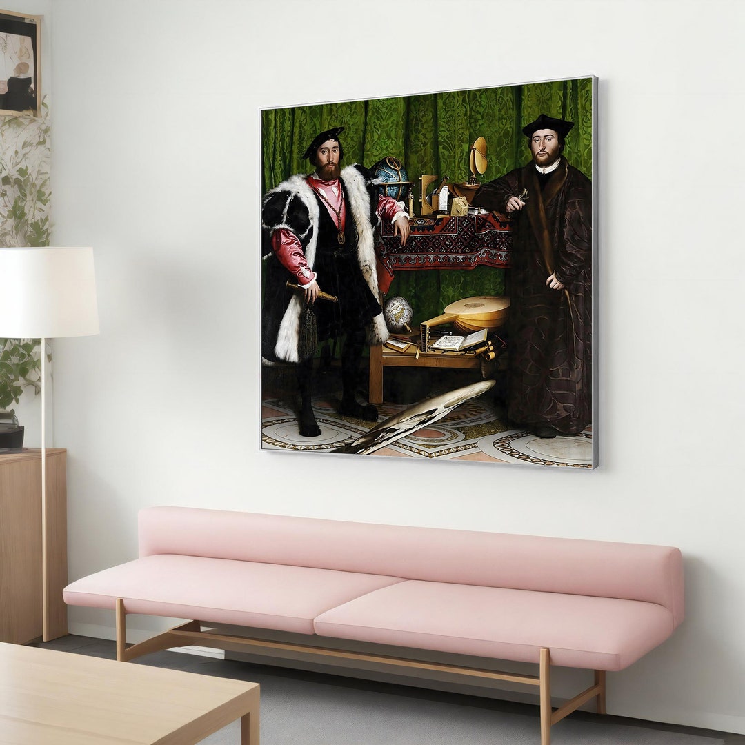 Wall Art "the Ambassadors" 1533, Hans Holbein Gallery Wrapped Canvas or ...