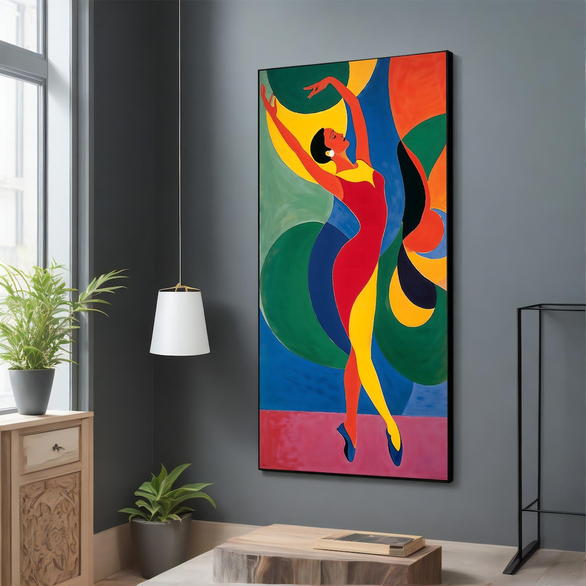Henri Matisse Colorful Dancer Canvas Painting, Abstract Dance Art ...
