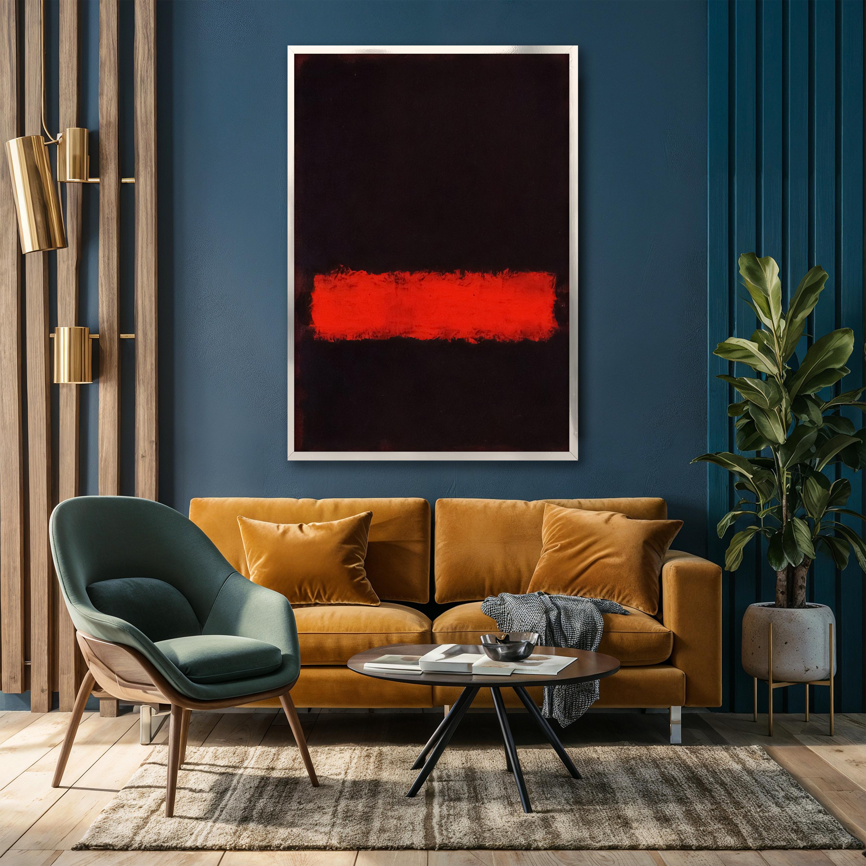 Black and Red Rothko Inspired Canvas Art, Rothko Painting, Modern ...