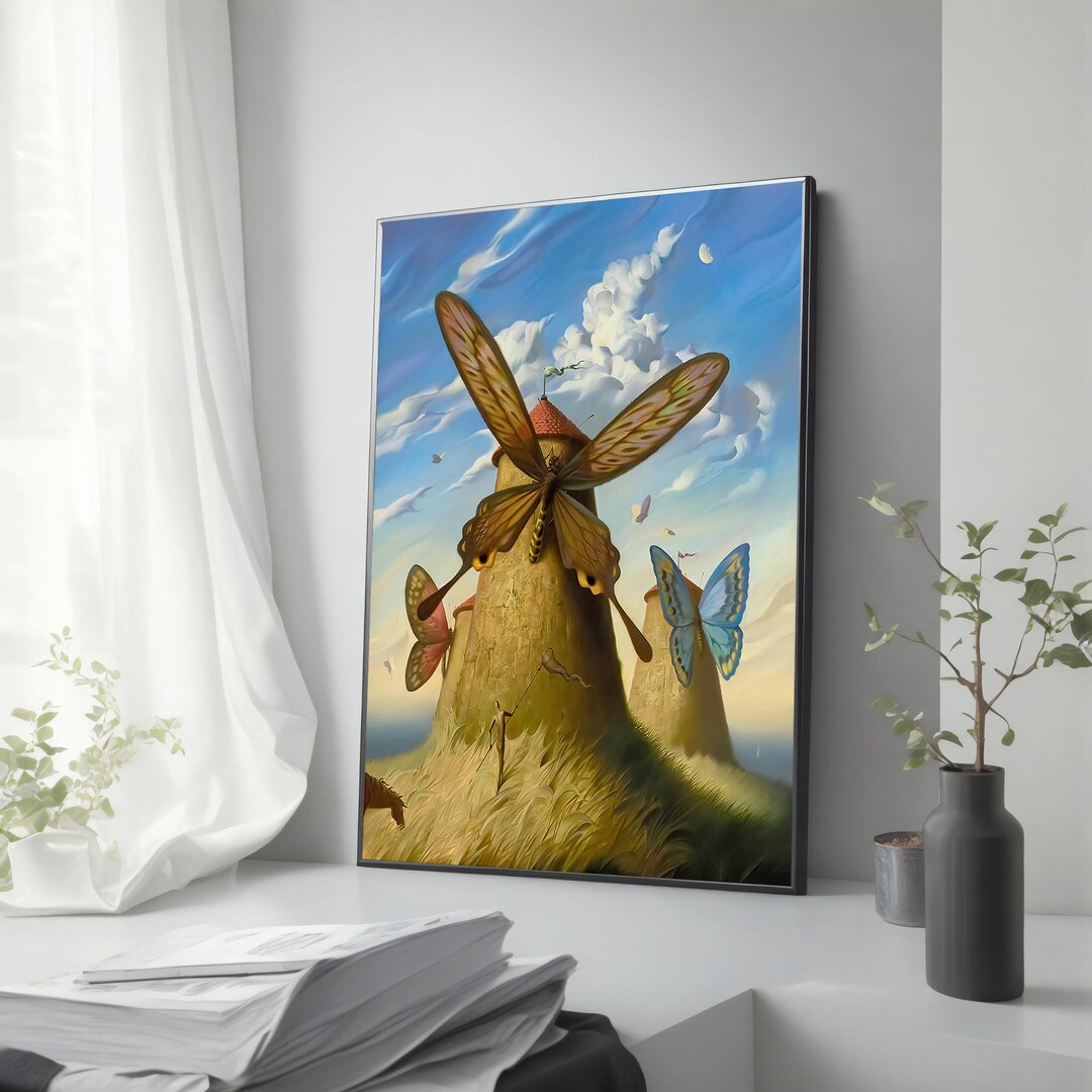 Vladimir Kush Butterfly Grinder Canvas Painting, Exquisite Wall Art ...