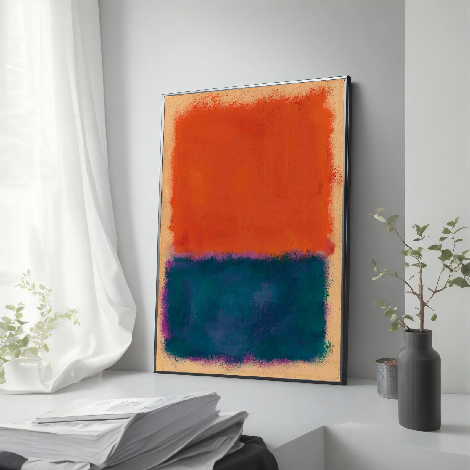 Mark Rothko Abstract Art Canvas Painting Vibrant Expressionism Wall ...