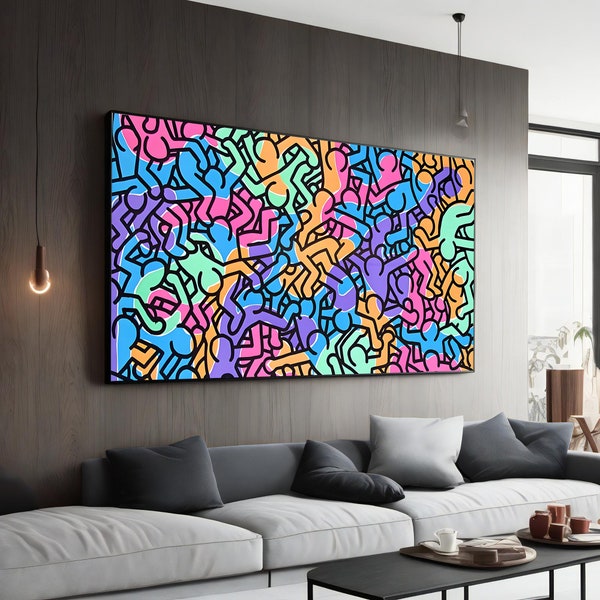 Keith Haring Wall Decal - Etsy