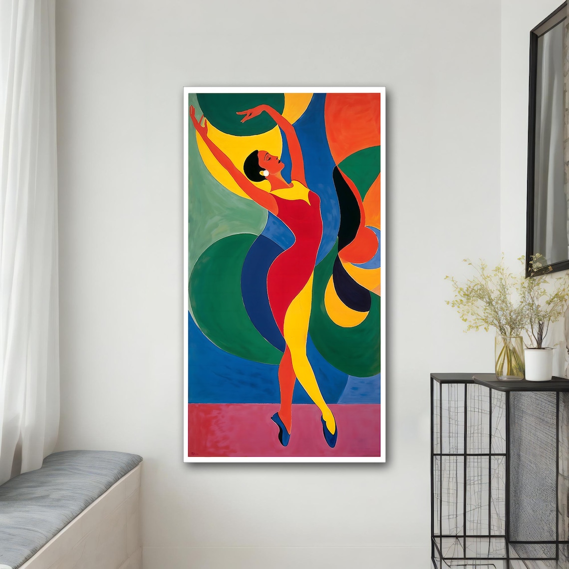 Henri Matisse Colorful Dancer Canvas Painting, Abstract Dance Art ...