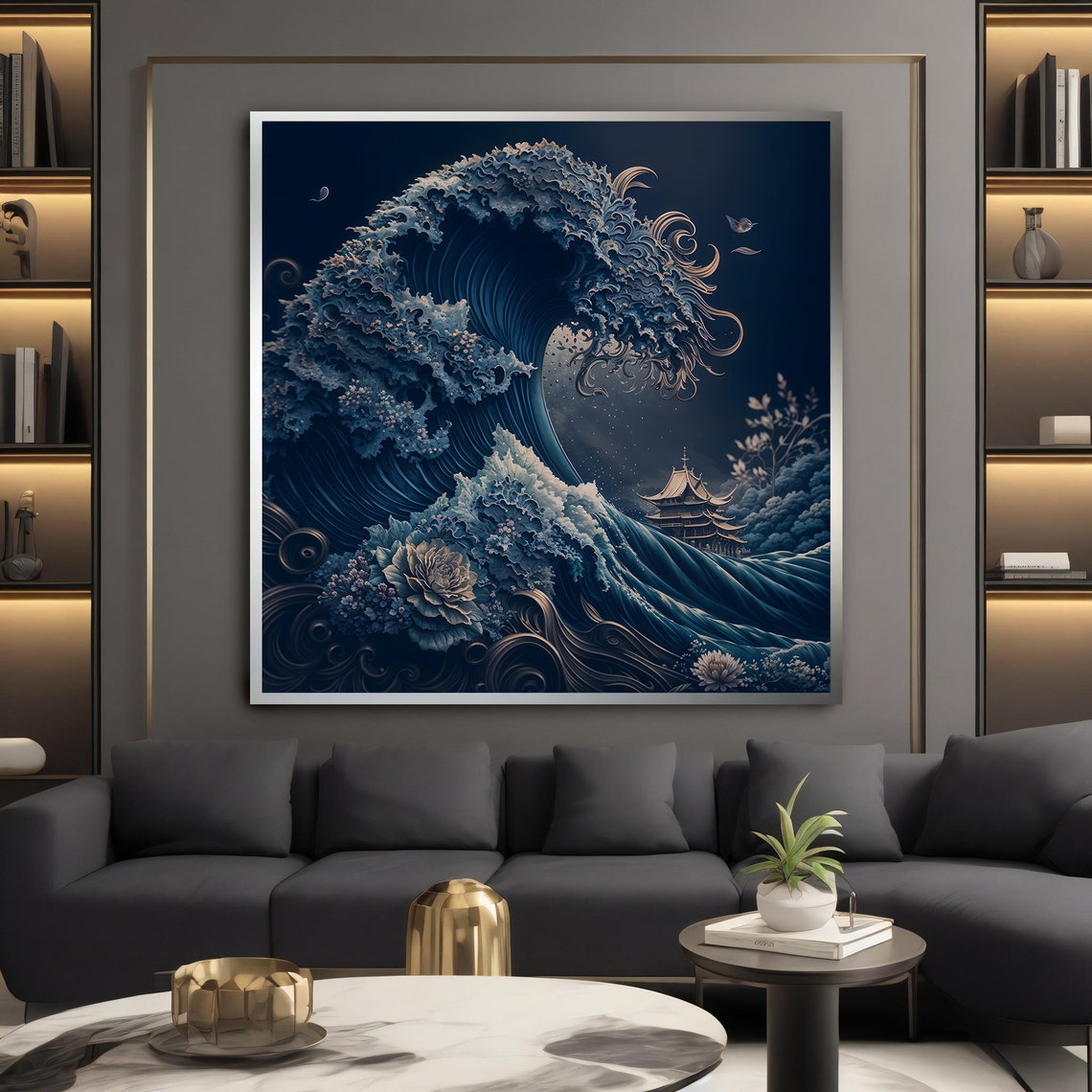 The Great Wave Hokusai Canvas Print - Iconic Japanese Wall Art, Ocean ...