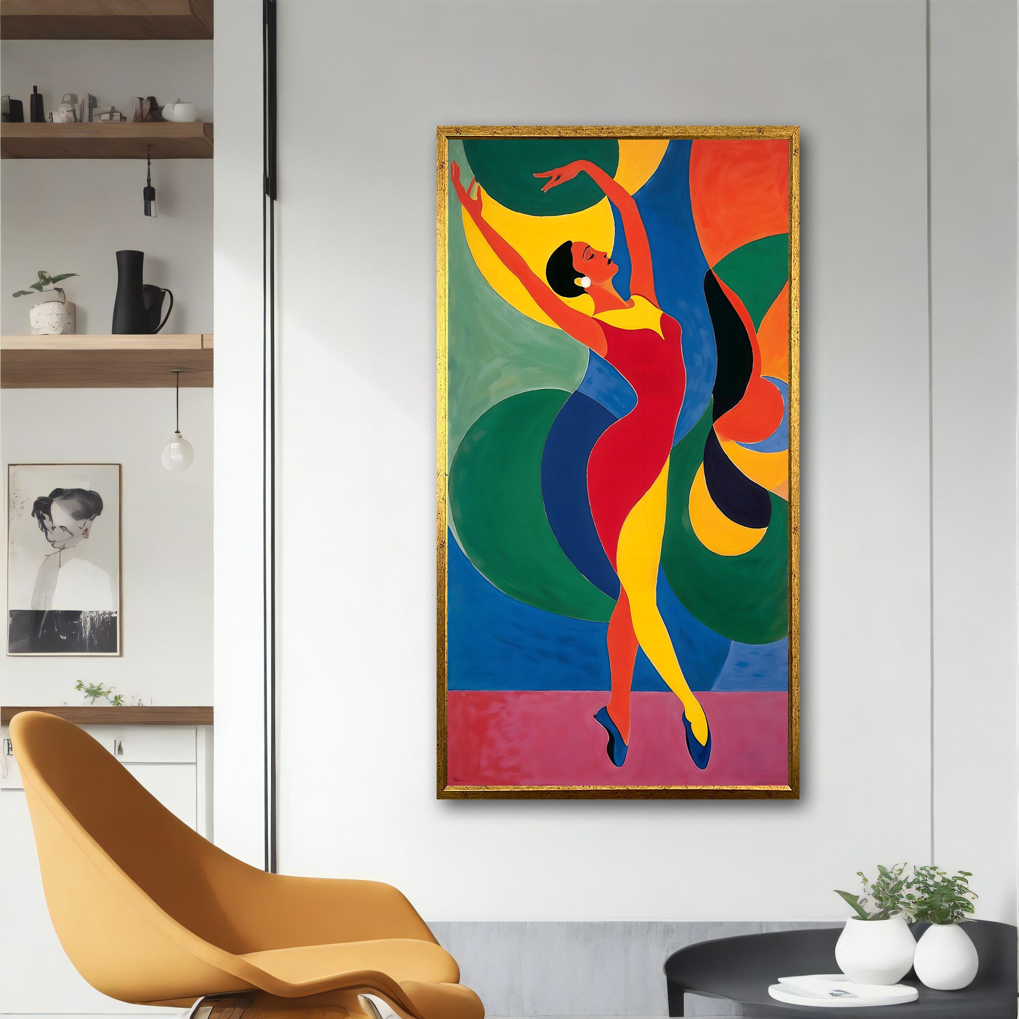 Henri Matisse Colorful Dancer Canvas Painting, Abstract Dance Art ...