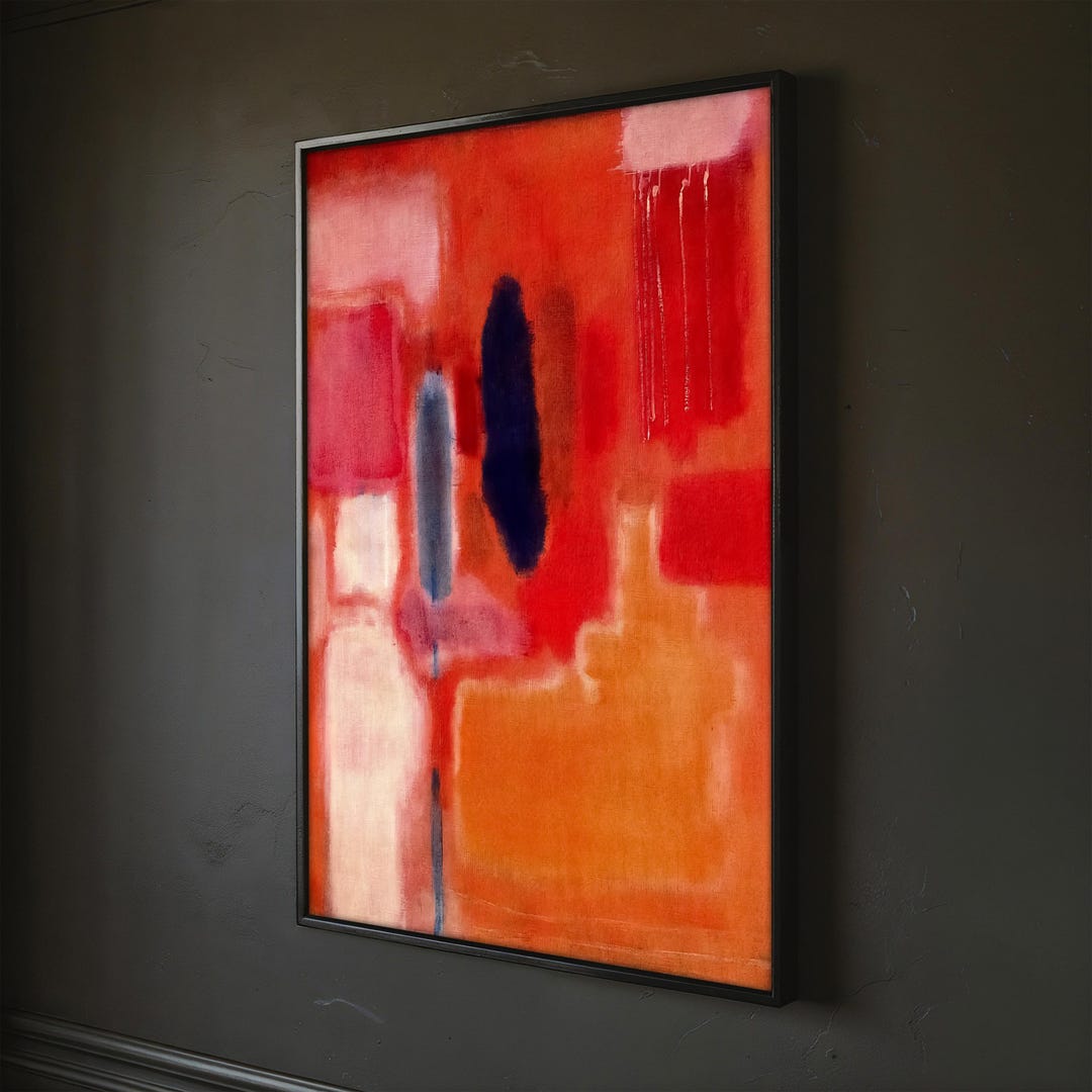 Mark Rothko Canvas Painting, Rothko Inspired Wall Art, Abstract ...