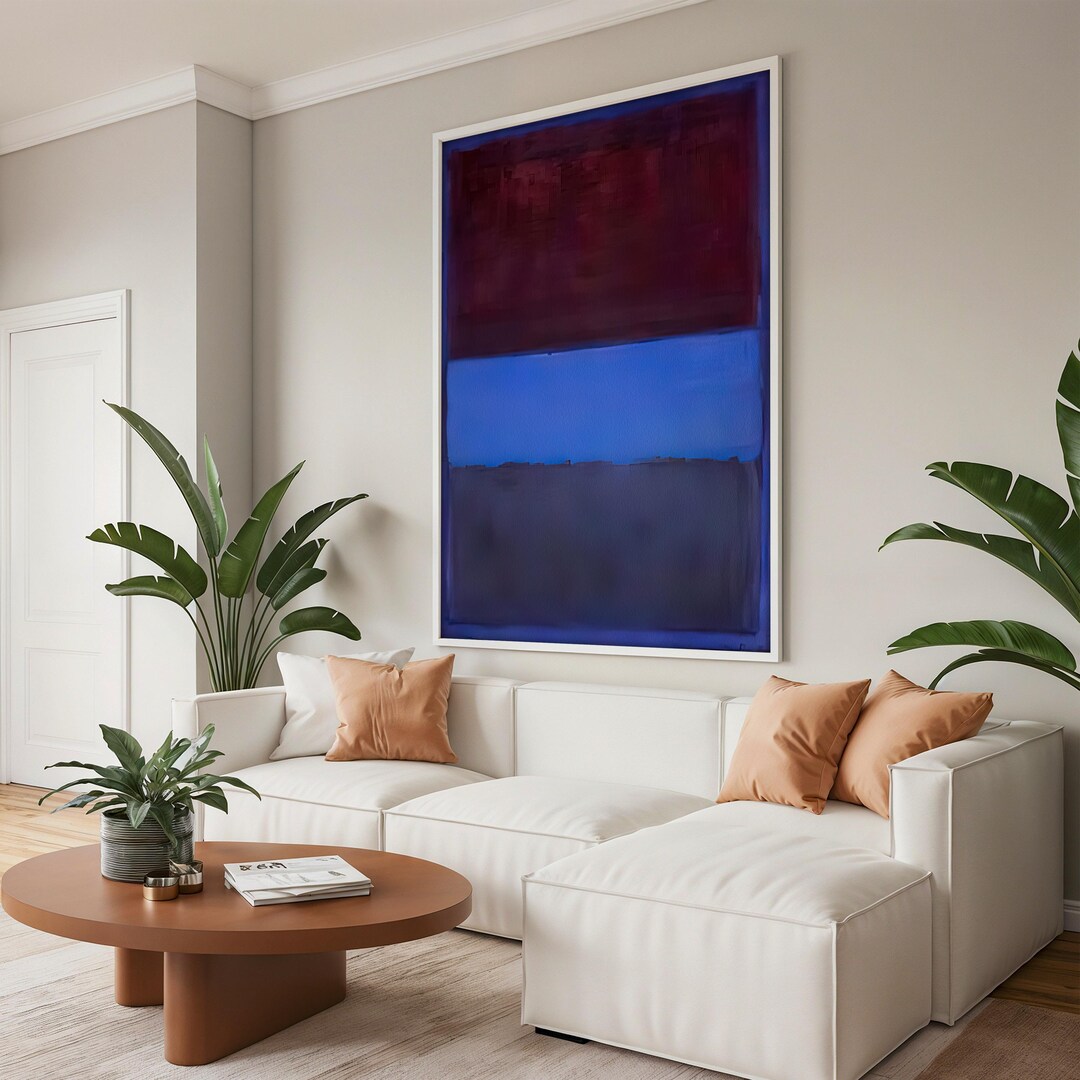 Mark Rothko Abstract Art Canvas Painting - Vibrant Expressionism Wall ...