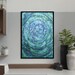 Modular Blue Roses Canvas Painting - Elegant Abstract Wall Decor for ...