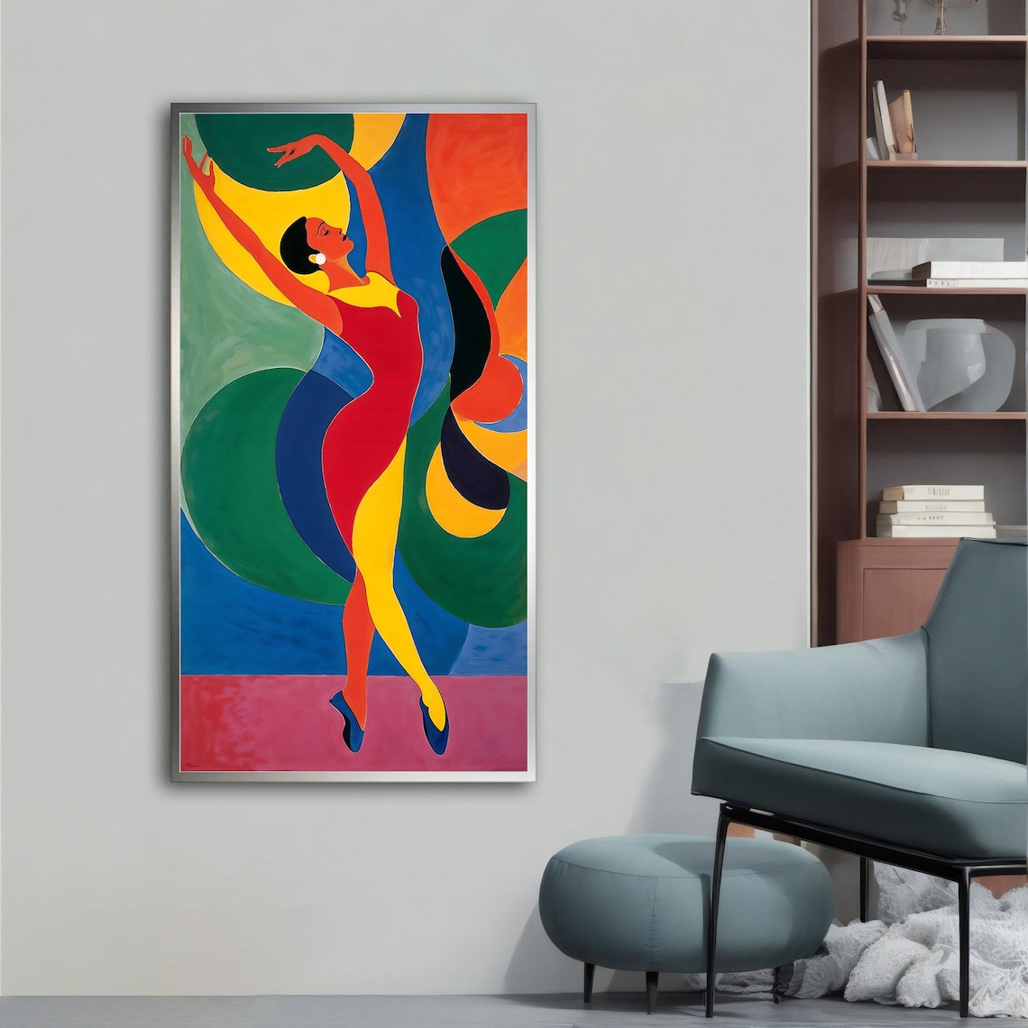 Henri Matisse Colorful Dancer Canvas Painting, Abstract Dance Art ...