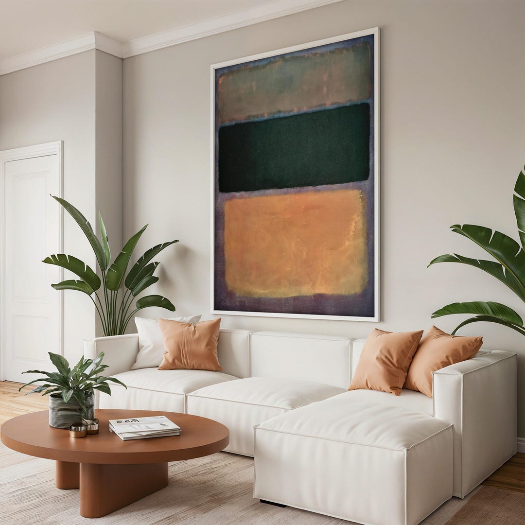 Mark Rothko Canvas Painting, Rothko Art Print, Lush Green Abstract Art ...