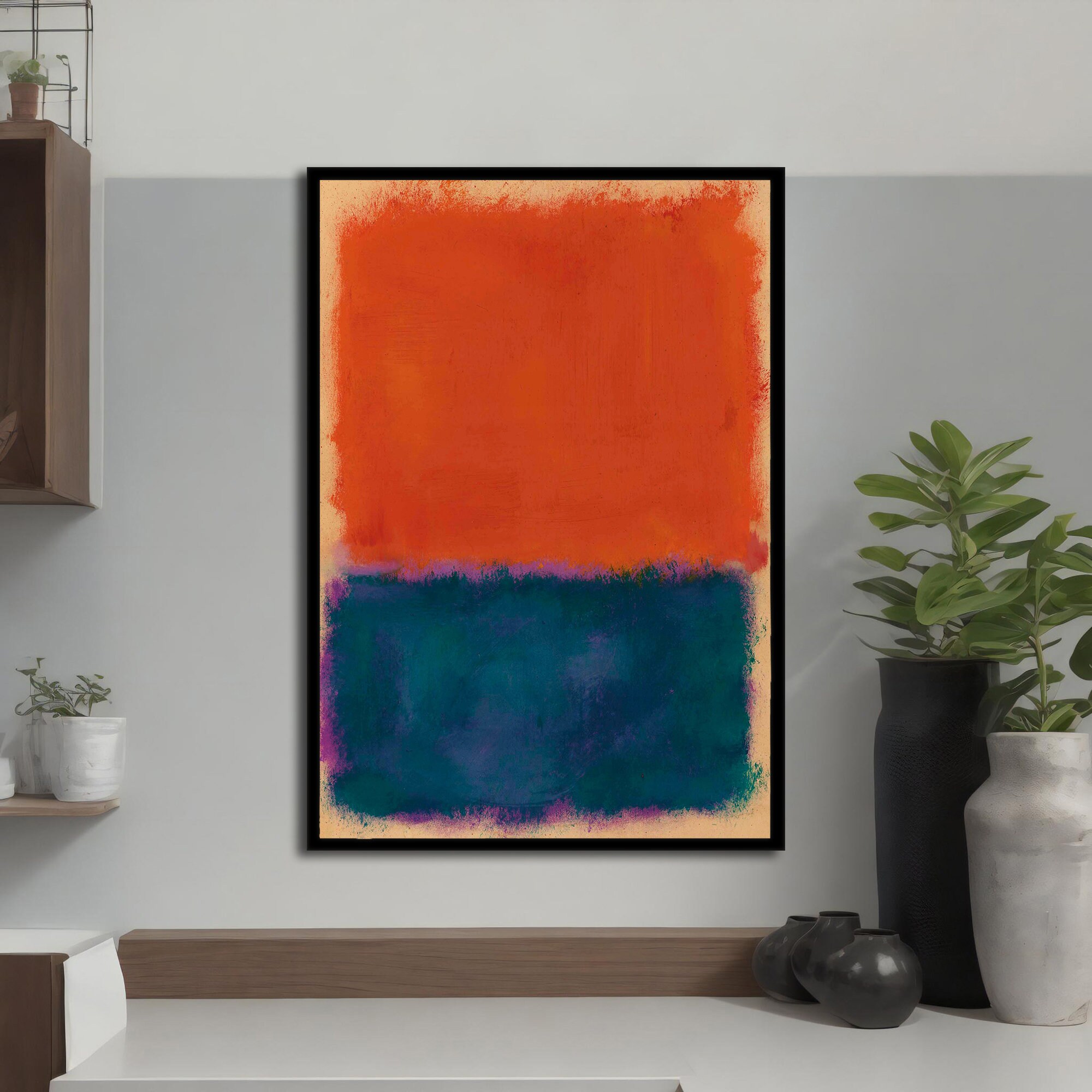Mark Rothko Abstract Art Canvas Painting Vibrant Expressionism Wall ...