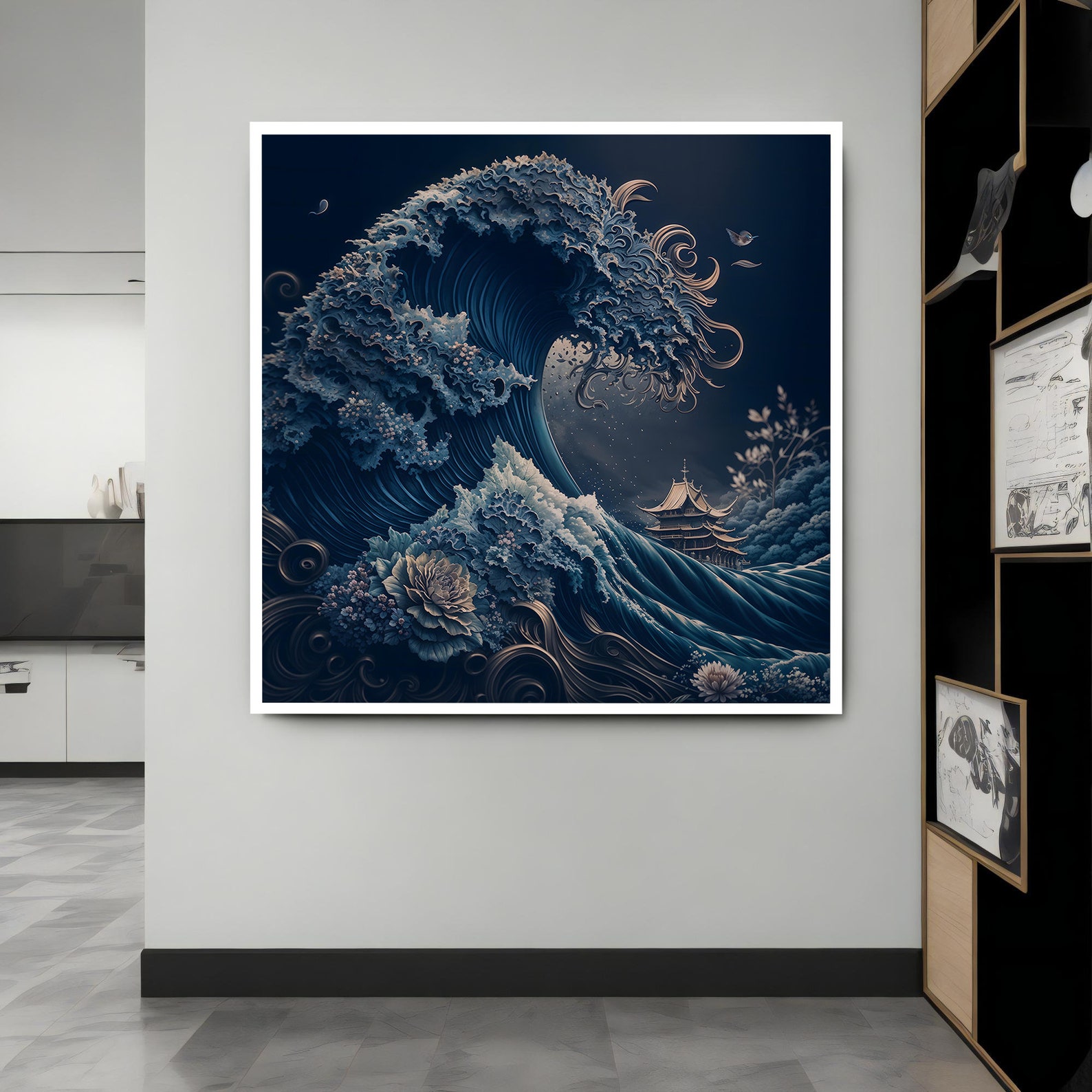The Great Wave Hokusai Canvas Print - Iconic Japanese Wall Art, Ocean ...