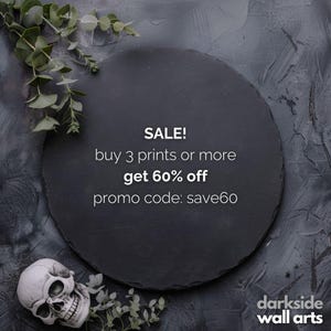 Gothic Girl | Retro Horror Poster Gothic, Vintage Wall Art, Spooky Wall ...