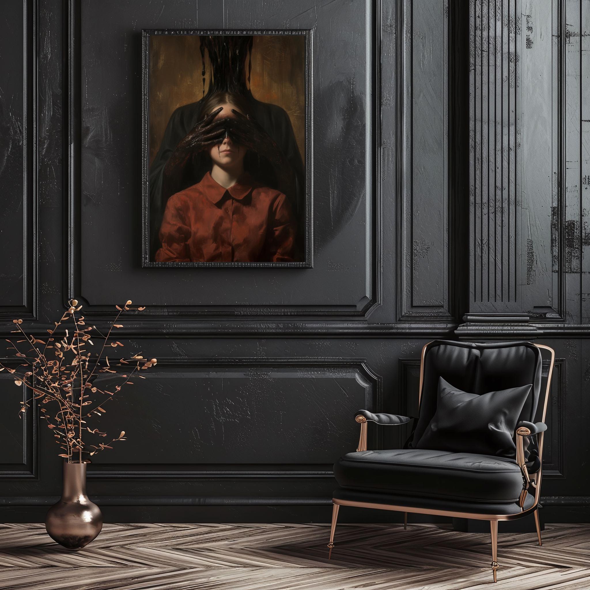 Devil's Embrace | Satan Poster, Horror Art, Occult Prints, Creepy ...