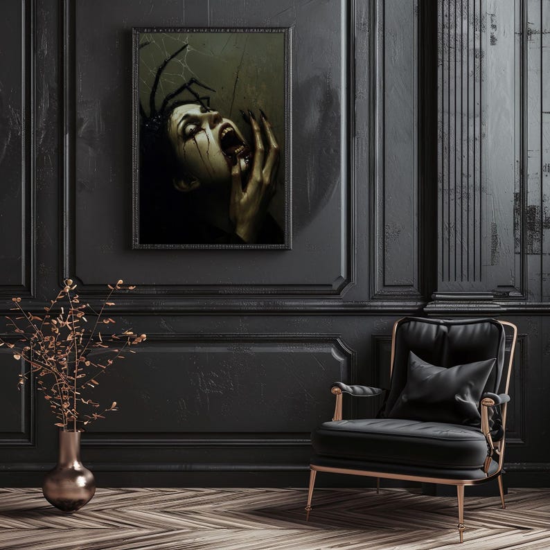 Spider Queen | Gore Art, Horror Poster Art, Printable Wall Art, Creepy ...