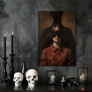 Devil's Embrace | Satan Poster, Horror Art, Occult Prints, Creepy ...