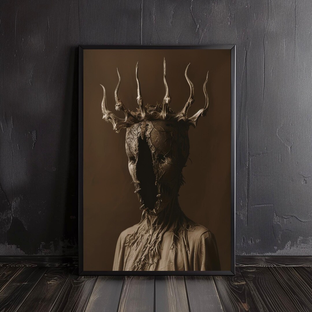 Creepy Queen Print | Goth Home Decor, Dark Academia, Creepy Print, Dark ...