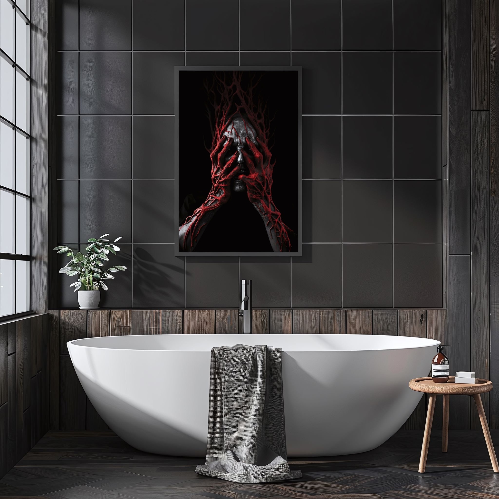 Devil Print | Demon Poster, Horror Art, Occult Prints, Creepy Poster ...