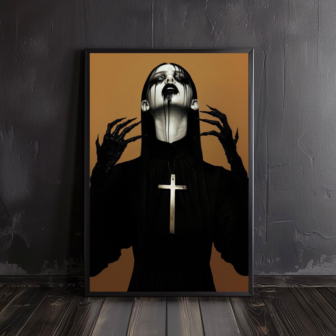Holy Darkness | Occult Wall Arts, Horror Art, Occult Prints, Creepy ...