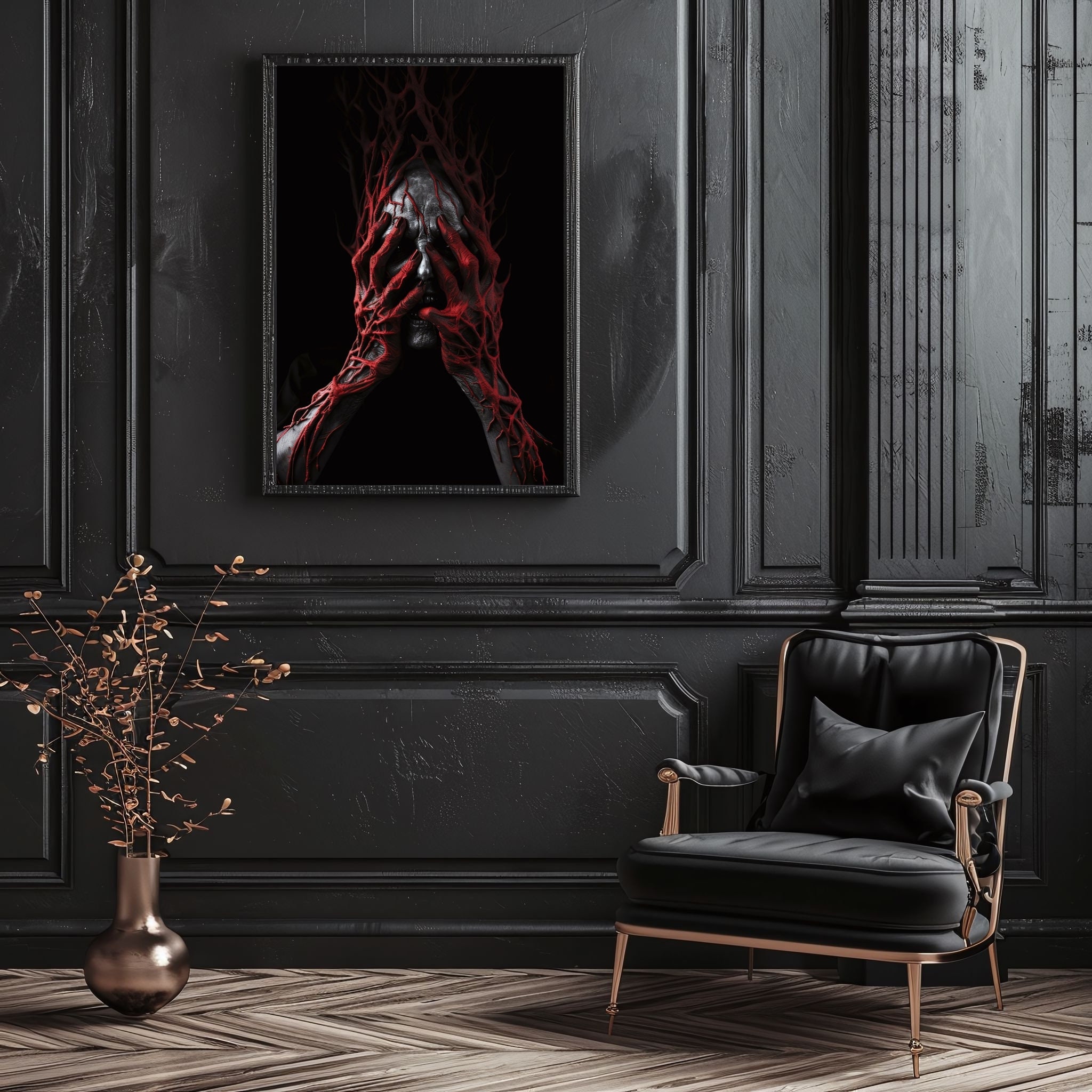 Devil Print Demon Poster, Horror Art, Occult Prints, Creepy Poster ...