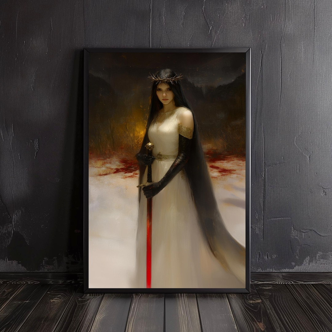 Valkyrie Art Print | Fantasy Wall Arts, Gothic Print, Fantasy Poster ...