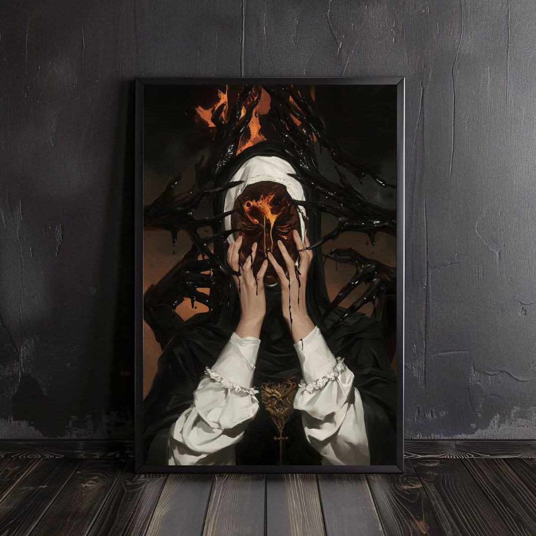 Devil's Embrace | Satan Poster, Horror Art, Occult Prints, Creepy ...