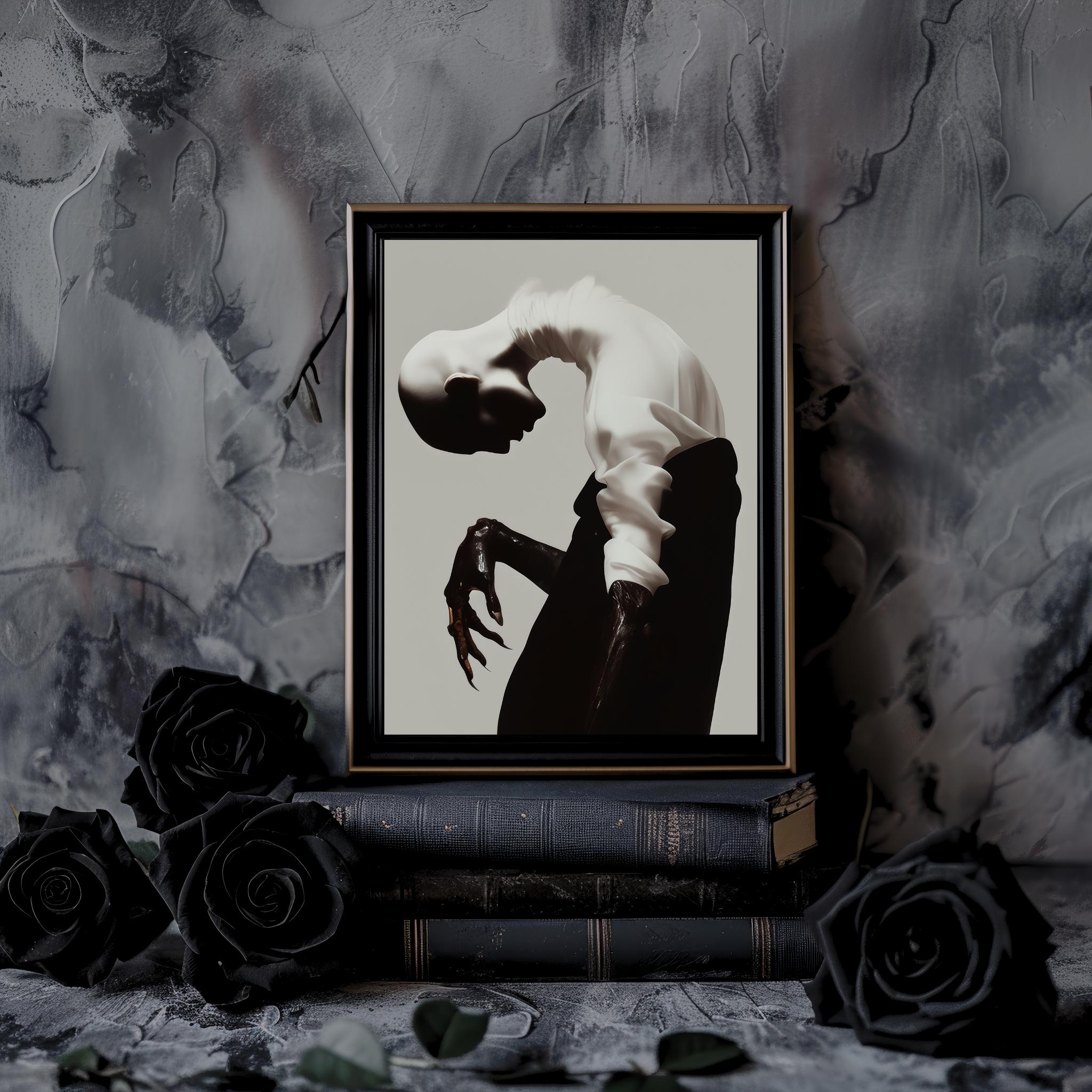 Creepy Entity | Horror Art, Creepy Poster, Satanic Wall Arts, Demonic ...