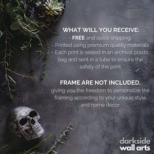 Gothic Girl | Retro Horror Poster Gothic, Vintage Wall Art, Spooky Wall ...