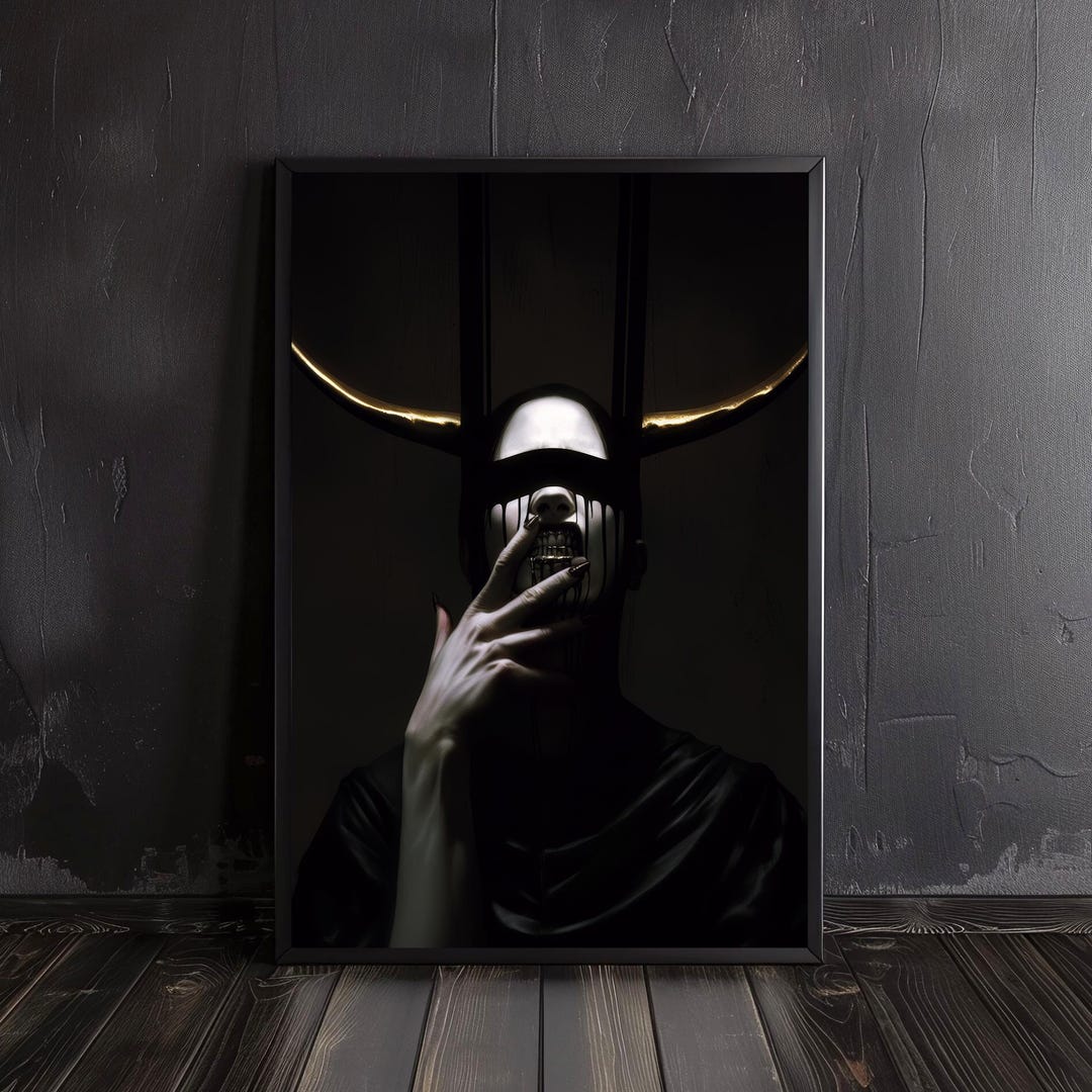 Dark Entity Print | Horror Poster Art, Creepy Poster Art, Gothic Wall ...