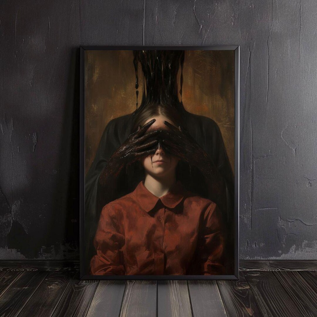 Devil's Embrace | Satan Poster, Horror Art, Occult Prints, Creepy ...