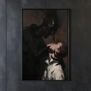 Devil's Embrace | Satan Poster, Horror Art, Occult Prints, Creepy ...