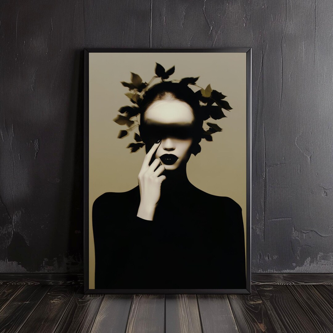 Shadow Nymph | Gothic Art Print, Goth Home Decor, Dark Academia, Gothic ...