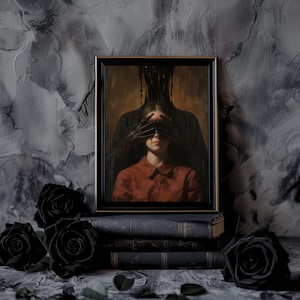 Devil's Embrace | Satan Poster, Horror Art, Occult Prints, Creepy ...