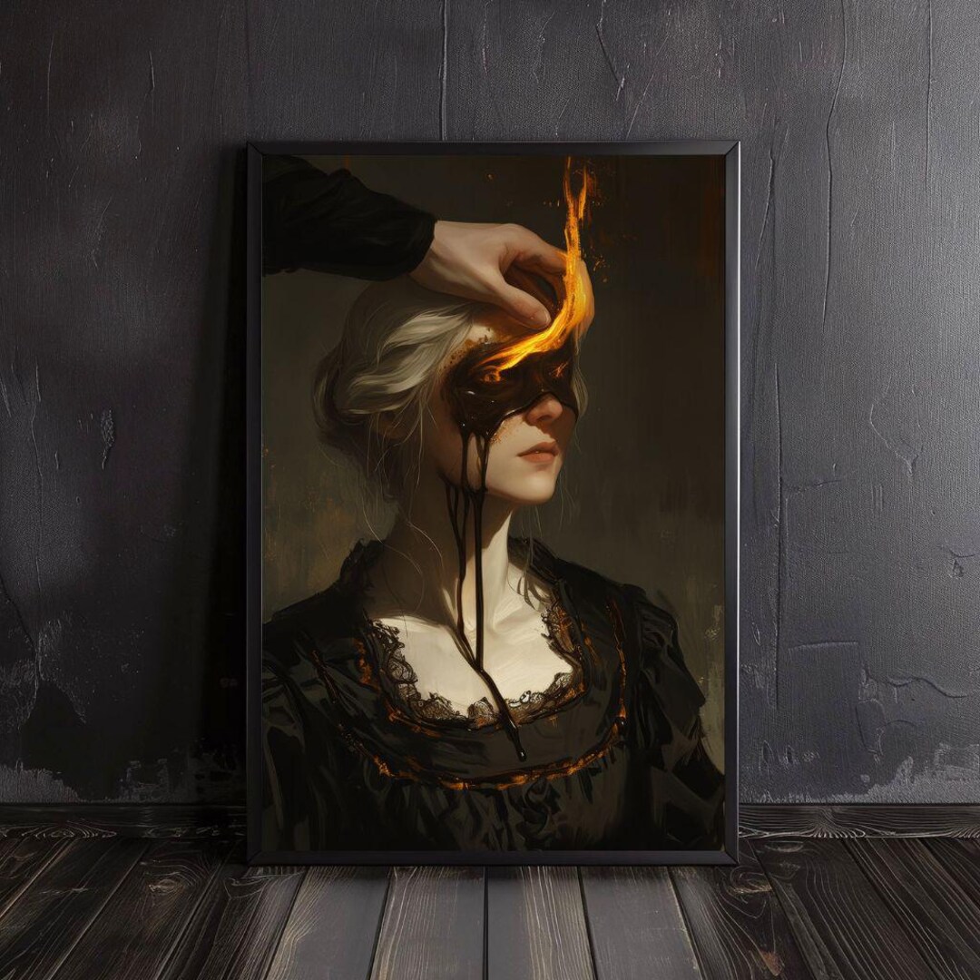 Devil's Embrace | Occult Poster, Horror Art, Demonic Prints, Creepy ...