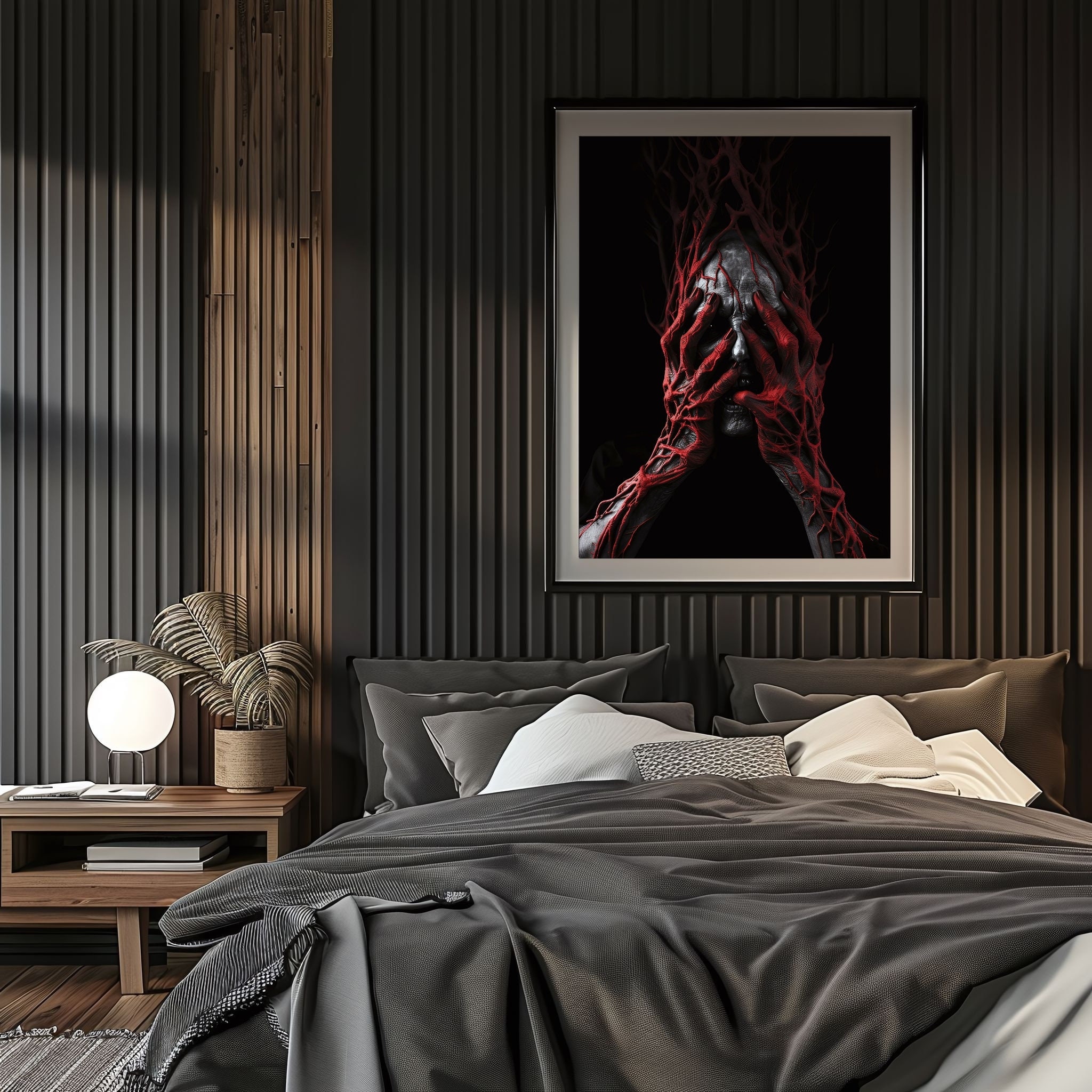 Devil Print | Demon Poster, Horror Art, Occult Prints, Creepy Poster ...