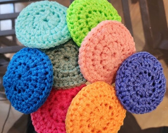 Super Size Dish Scrubbie, Set of 2 Through 10, Multicolor Yellow Orange ...